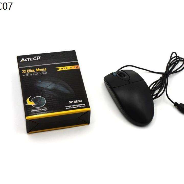 Universal USB wired mouse A4tech OP-620D usb wired 2x click no more ...