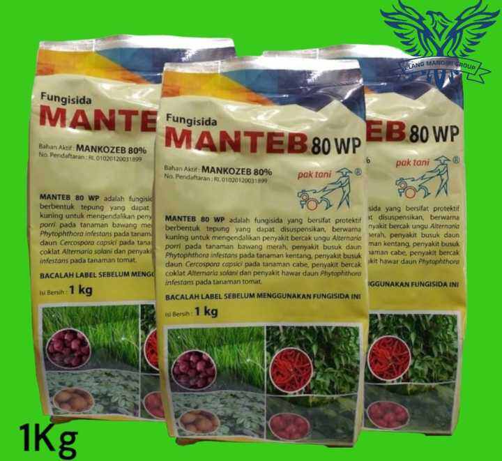 Fungisida Manteb 80WP 1kg Mankozeb 80% Saprotan Utama Pembasmi Busuk ...