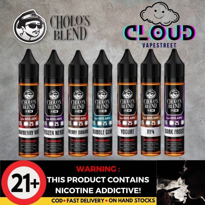 [LEGIT] Cholos Blend Saltnic 20ml | Cholos Blend Salts Premium | Cholos ...