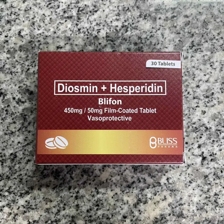 Blifon - Diosmin + Hesperidin 450mg/40mg Film Coated Tablet ...