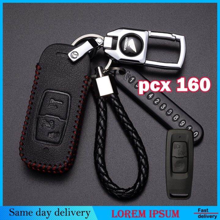 HONDA Pcx 160 Remote Key leather Case Cover click adv Pcx 160 Remote ...
