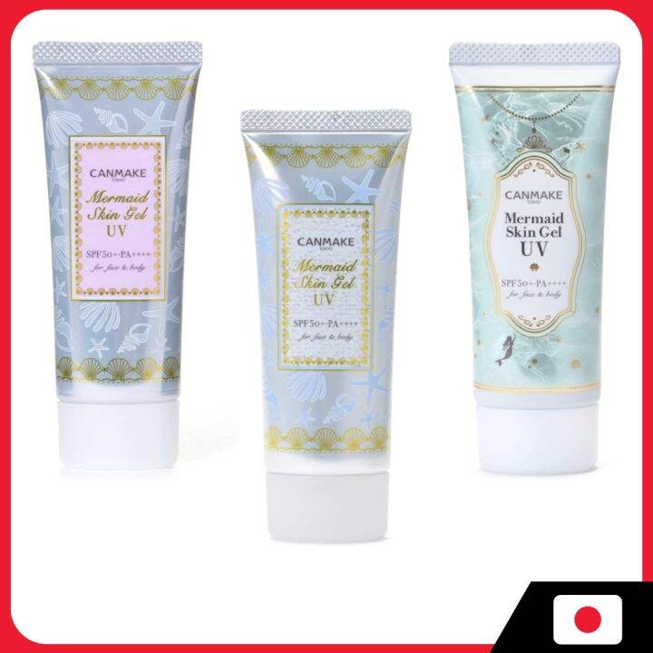 Canmake Mermaid Skin Gel UV C01 CICA Mint Sunscreen Gel SPF 50+ PA++++, Made in Japan, Canmake ...