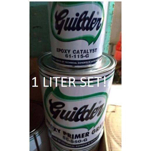 Guilder Epoxy Primer Gray With Catalyst 1 Liter Set SMALL | Lazada PH