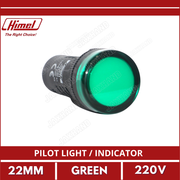 Pilot Light Green, 22mm, 220VAC | Lazada PH