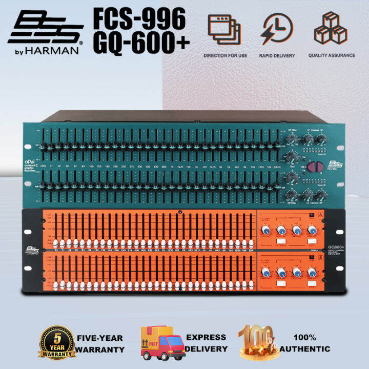 EQ BSS FCS-966/GQ-600+ อีควอไลเซอร์ 2 x 31 BAND 2 ชั้น สไลด์ยาว 31 Band ...