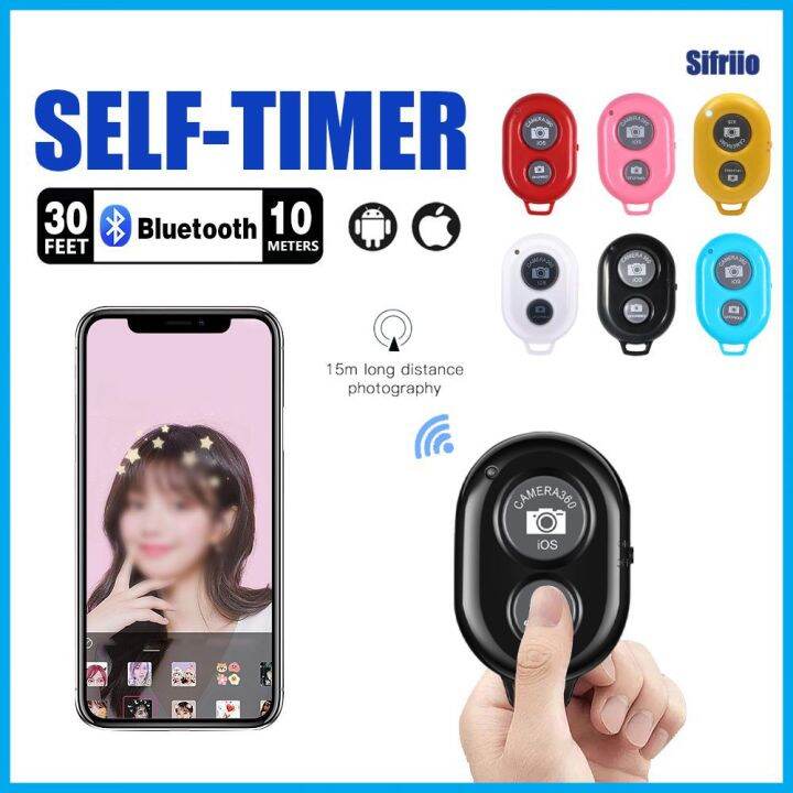 Self-Timer Remote Control Button Selfie Shutter Smartphone Wireless Bluetooth Controller ...