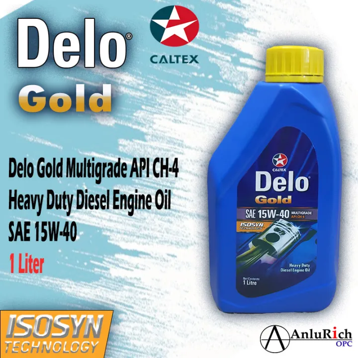CALTEX DELO GOLD 15W-40 Diesel Engine Oil 1Liter | Lazada PH