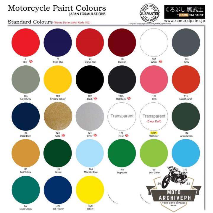 SAMURAI PAINT - STANDARD COLORS | Lazada PH