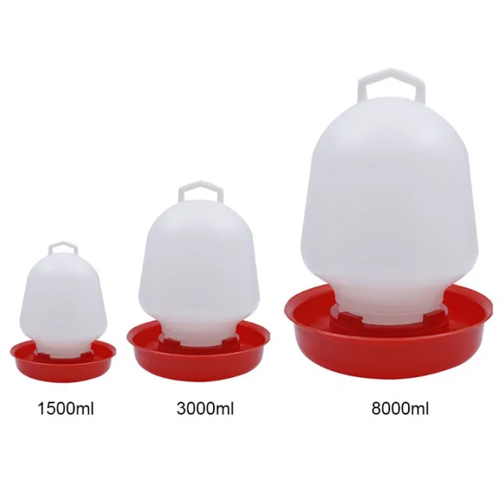 wowの Round Bubble Chicken Drinking Fountain Device Hanging Cup Waterer ...