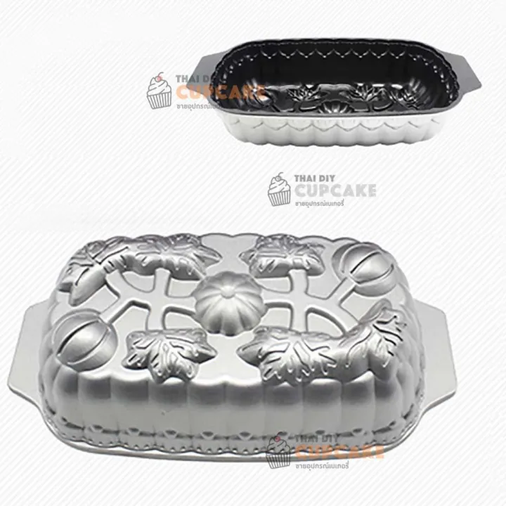 PTL กระทะเคลือบ พิมพ์เค้กอะลูมิเนียม รูปเค้กฟักทอง เคลือบแบบผิวไม่ติด ...