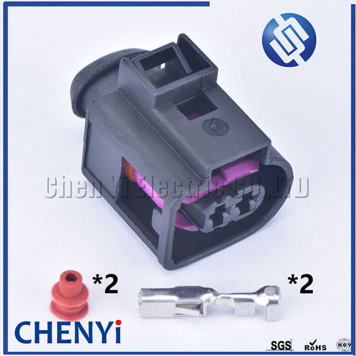 1 Sets 2 Pin 3.5mm （female） electrical auto wire waterproof Connector ...