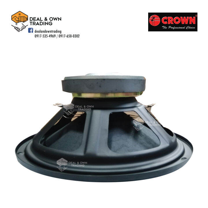 Crown PRO-SW-1236M 12 inch Subwoofer Dual Voice coil 360 watts | Lazada PH