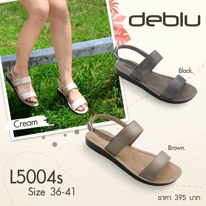 🔔พร้อมส่ง🔔รองเท้าใส่สงกรานต์ รองเท้าแตะ รองเท้าแฟชั่น รองเท้ารัดส้น DEBLU รุ่น L5004s | Lazada.co.th