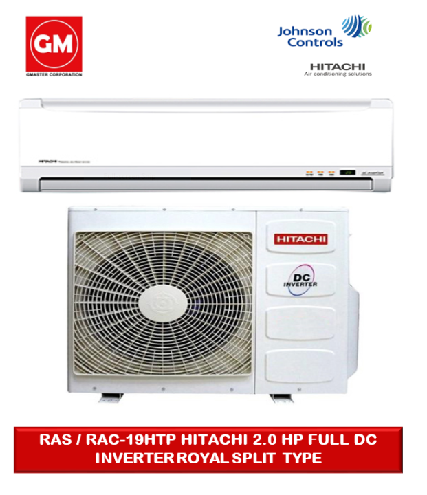 HITACHI RAS / RAC -19HTP 2.0HP FULL DC INVERTER WALL MOUNTED SPLIT TYPE / 230V / 1 PHASE/ 60Hz ...
