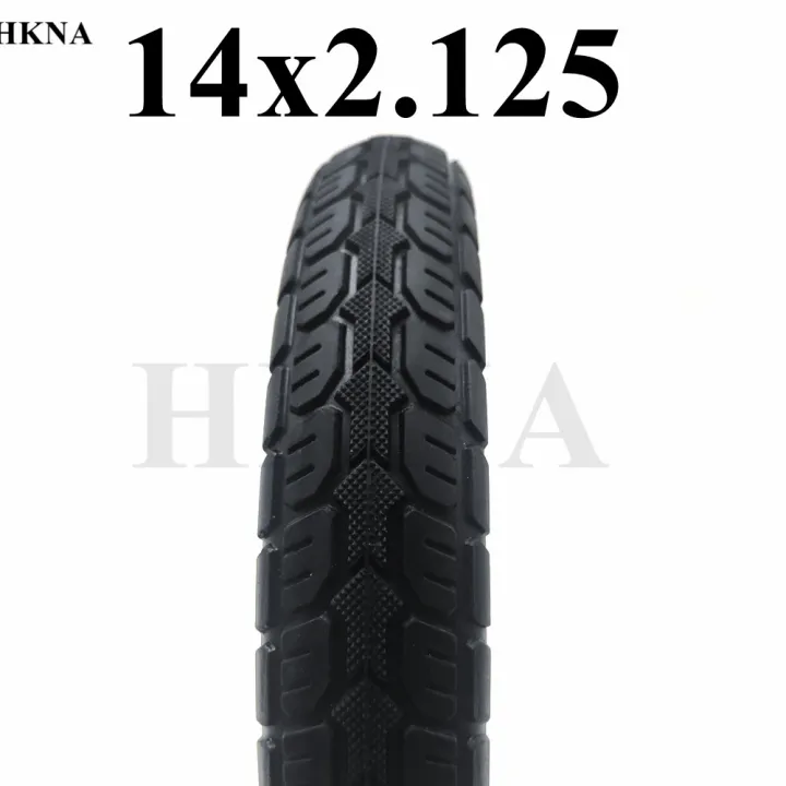 Good Quality 14 Inch Tyre 14x2.125 Solid Tyre 14*2.125 Inflation Free Wheel Tire for Folding ...