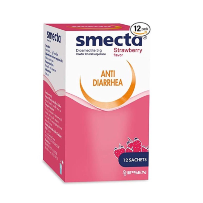 Smecta Strawberry 12S (Diosmectite 3G) | Lazada