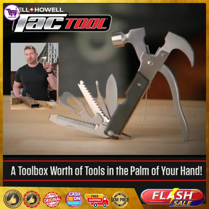 LATEST BELL + HOWELL TAC TOOL STAINLESS STEEL 18-IN-1 MULTITOOL BELL ...