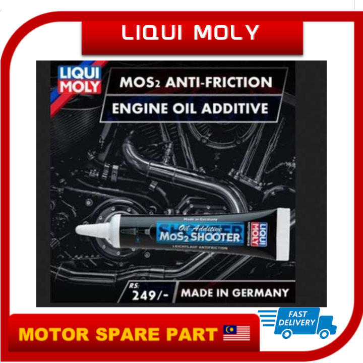 (100% ORIGINAL) LIQUI MOLY MOTORBIKE MOS2 SHOOTER (20ML)-3444 LIQUI MOLY OIL ADDITIVE MOS2 ...