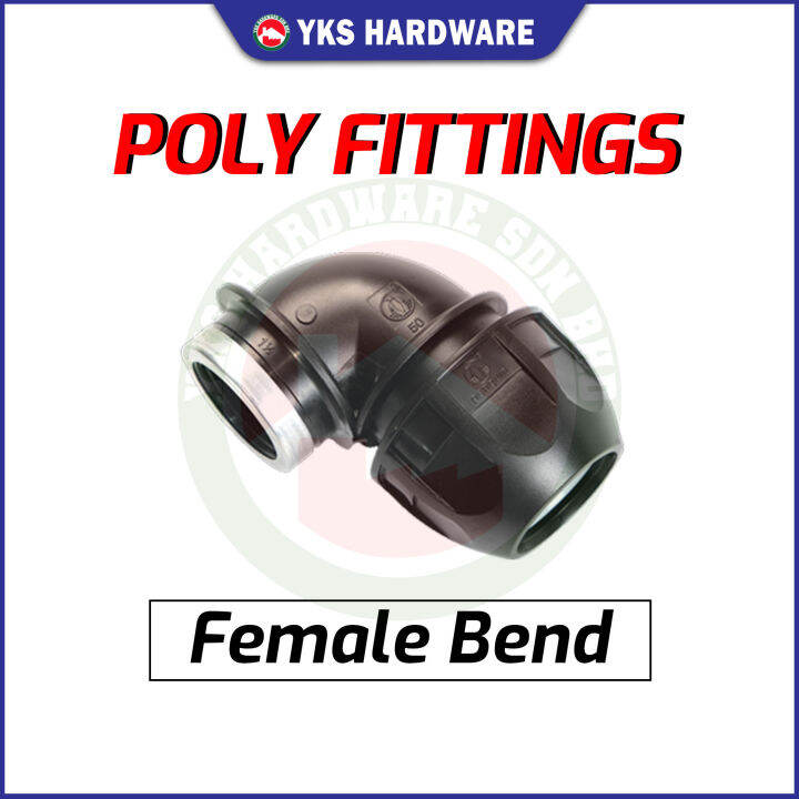 POLY FEMALE BEND - HDPE - Poly Female Bend Fittings | Lazada