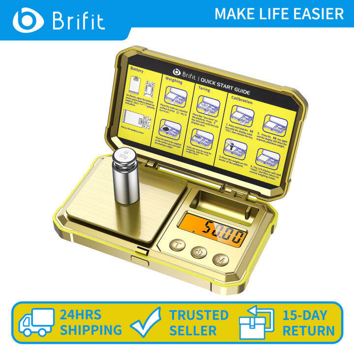 Brifit 200g / 0.01g เครื่องชั่งดิจิตอลพรีซิชั่นเครื่องชั่งขนาดเล็กเครื่องชั่งในครัวจอแสดงผล LCD ...