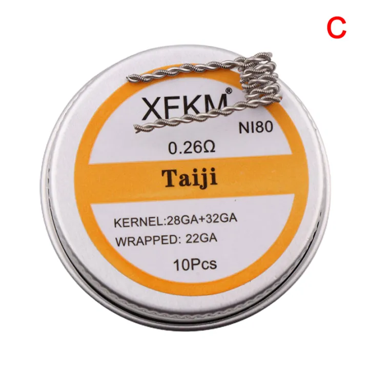 QC 10pcs Prebuilt Coil Half Staggered Fused Clapton Coil Heating Wire ...