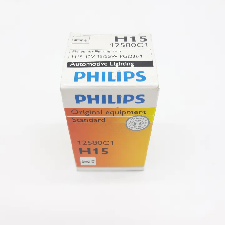 หลอดไฟหน้า H15 12V 15/55W 12580 Philips 12580 | Lazada.co.th
