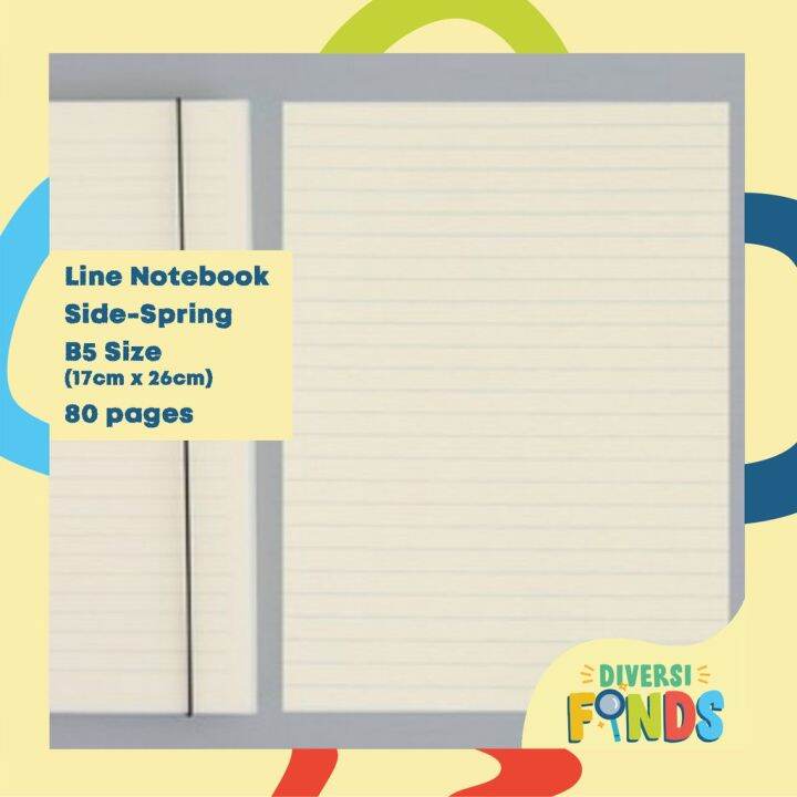 Clear Cover Style Side Spring Notebook with Garter - Size A5, B5, A6 ...