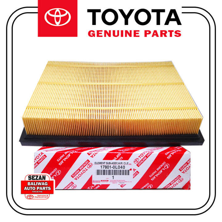 ORIGINAL TOYOTA AIR CLEANER FILTER FORTUNER INNOVA HILUX 2015-2021 ...