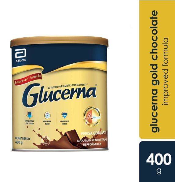 ABBOTT GLUCERNA GOLD CHOCOLATE FLAVORED 400G - Diabetes-Specific ...