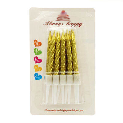 Lilin ulang tahun ulir (warna silver/gold) | Lazada Indonesia