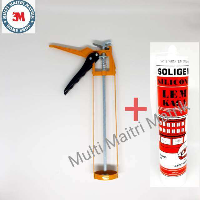 Alat tembak lem kaca botol tulang + lem kaca botol Soligen / tembakan ...