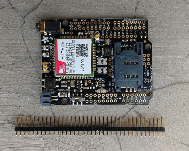 Adafruit FONA 808 Shield - Mini Cellular GSM + GPS for Arduino | Lazada Indonesia
