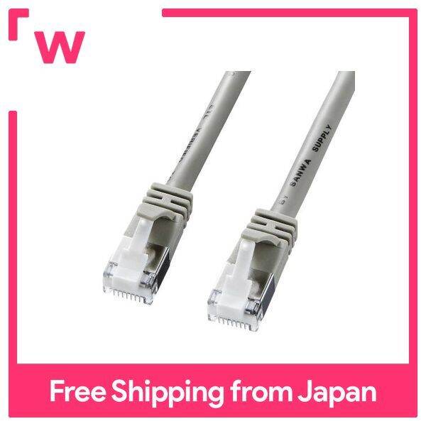 SANWA SUPPLY Claw Break การป้องกันหมวดหมู่5e STP สาย LAN 3M สีเทาอ่อน KB-STPTS-03 | Lazada.co.th