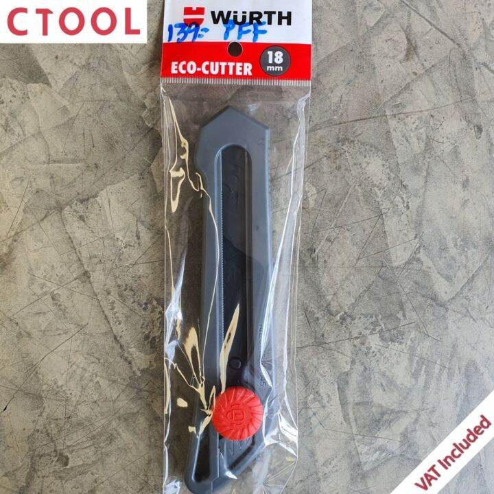 มีด คัตเตอร์ งานไฟฟ้า 18 mm Wurth ของแท้ - Authentic Medium Size Knife ...