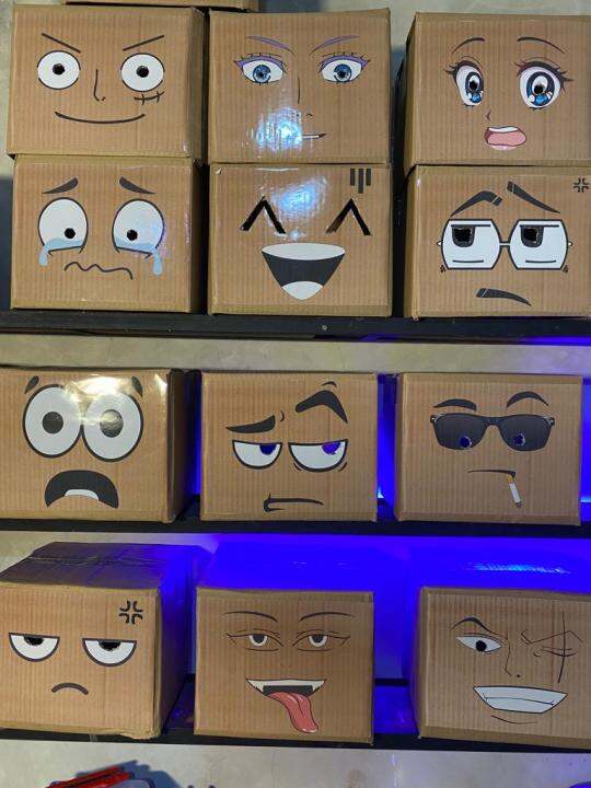 Kepala kardus cool/ topeng kepala kardus | Lazada Indonesia