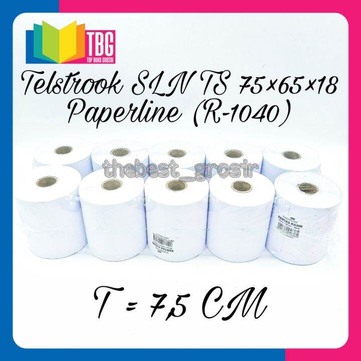 TELSTROOK 75X65 PAPERLINE(1040) / KERTAS KASIR / KERTAS NOTA | Lazada ...
