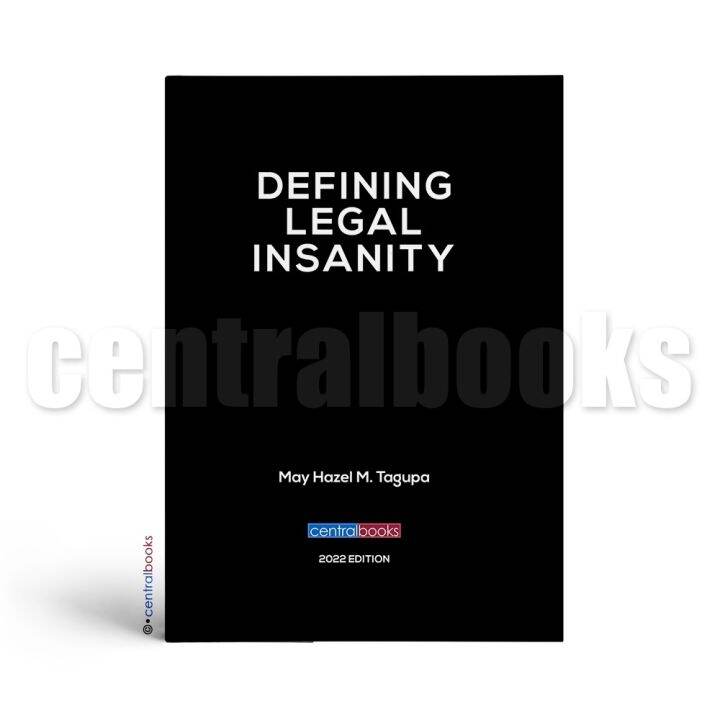 Defining Legal Insanity (2022) by May Hazel M. Tagupa | Lazada PH