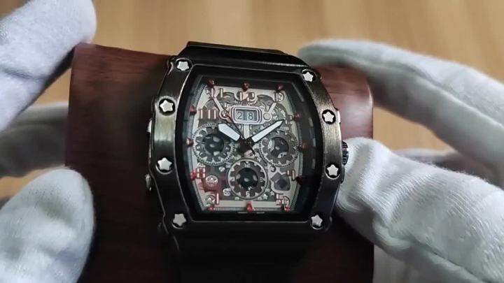 KIMSDUN Jam Tangan Jenama K-2103B Kuarza Bentuk Tong Arak Pelbagai ...