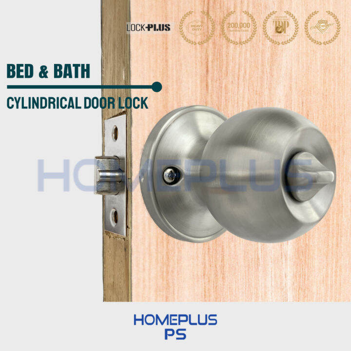 Privacy Rotate SS Tubular Knob Cylindrical Cylinder Door Lock Tombol ...