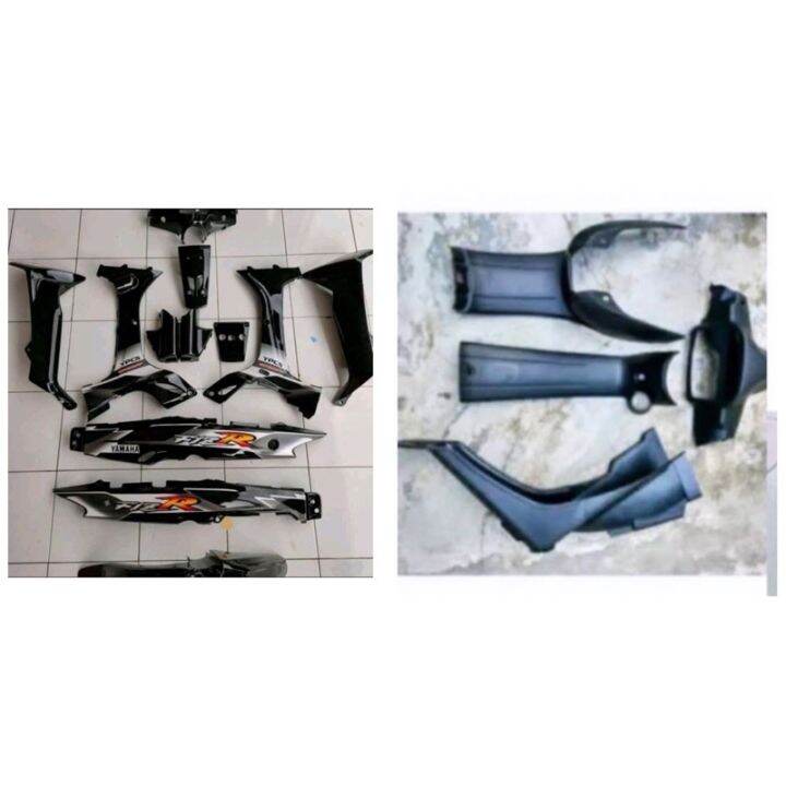 Cover bodi body full set halus dan kasar fiz r warna hitam komplit satu ...