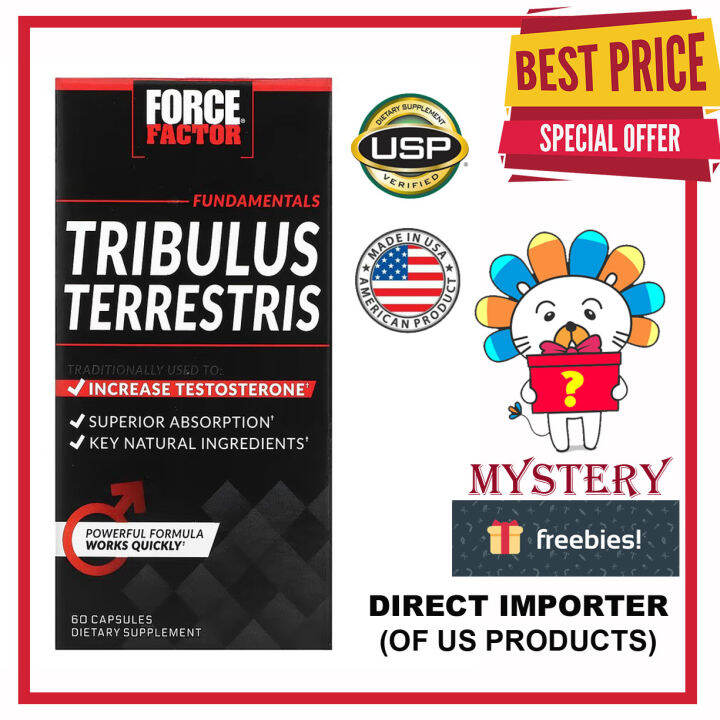 Force Factor Force Factor Tribulus Terrestris Testosterone Booster 500 ...