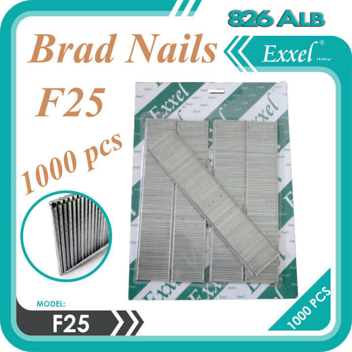 Brad Nails F25 - 1000pcs per pack | Lazada PH