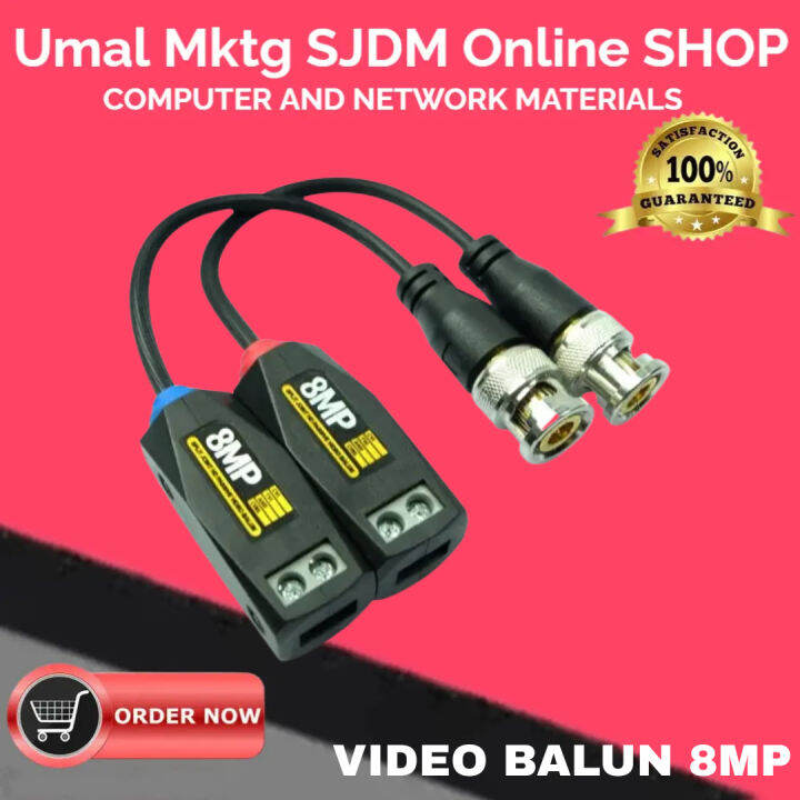 Ahd/Cvi/Tvi Passive Transceiver Video Balun for CCTV Camera 8MP CCTV Balun | Lazada PH