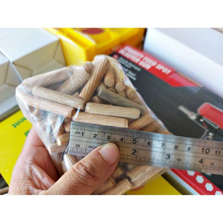 pin dowel kayu 8mm x 40mm / pin jointer sambungan kayu 4cm / 1pack isi ...