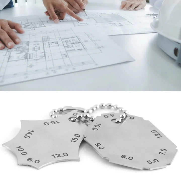 Fillet Weld Tee Joint Welding Throat Depth Leg Length Gauge Ruler Two ...