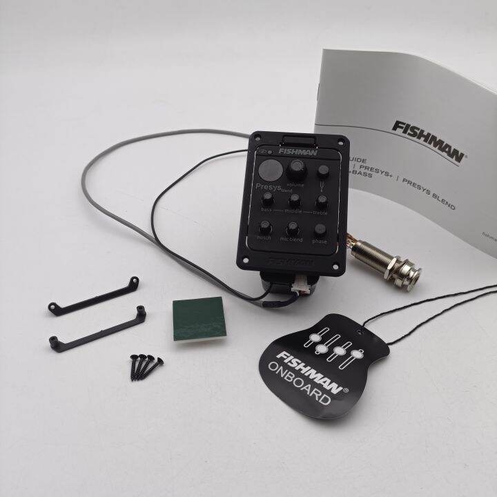 YUMIYA Fishman 301 Prefessional Acoustic Guitar 4-band EQ Tuner Preamp Pickup with Microphone ...