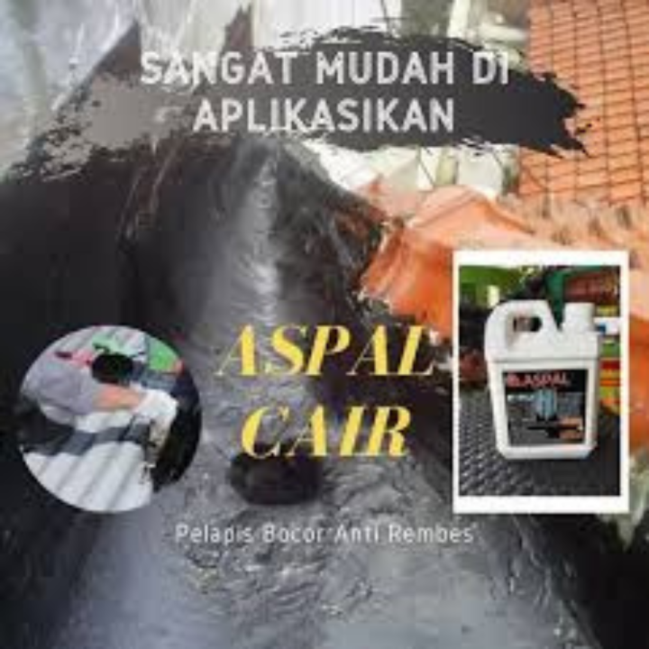 Aspal Cair 1 Kg Cat Pelapis Anti Rembes Untuk Dak Kolam Dan Talang Air ...