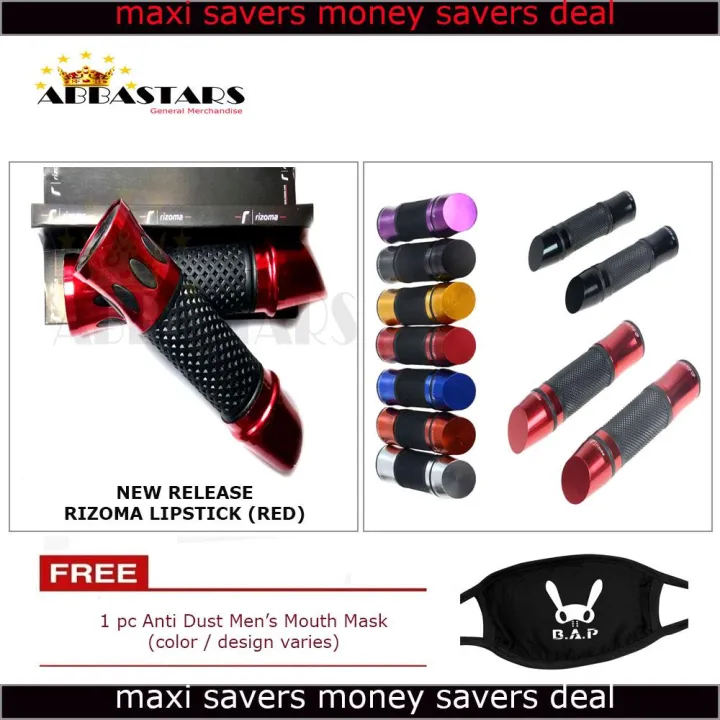 Red Lipstick Mid Year Released Motorcyle Handle Grip Aluminum Universal ...