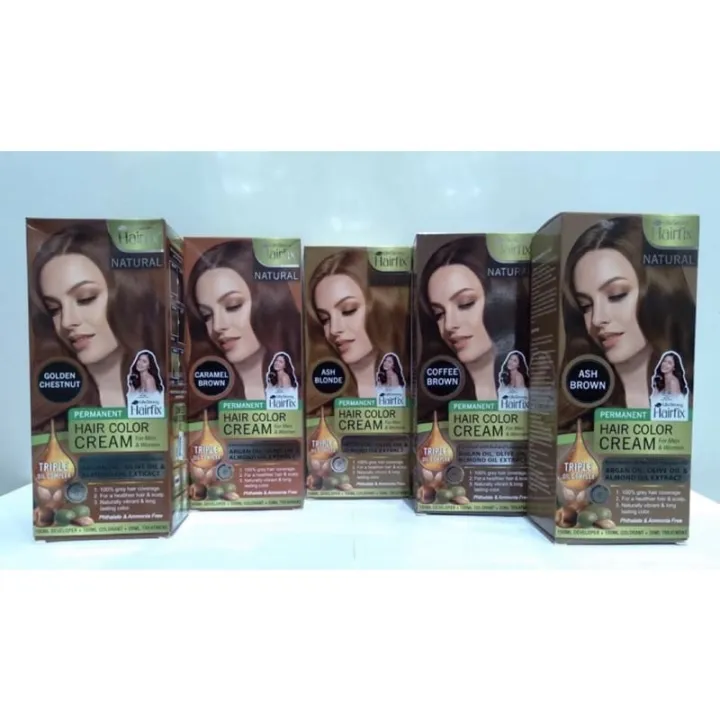 HAIRFIX NATURAL Permanent Hair Color Cream for Men & Women | Lazada PH
