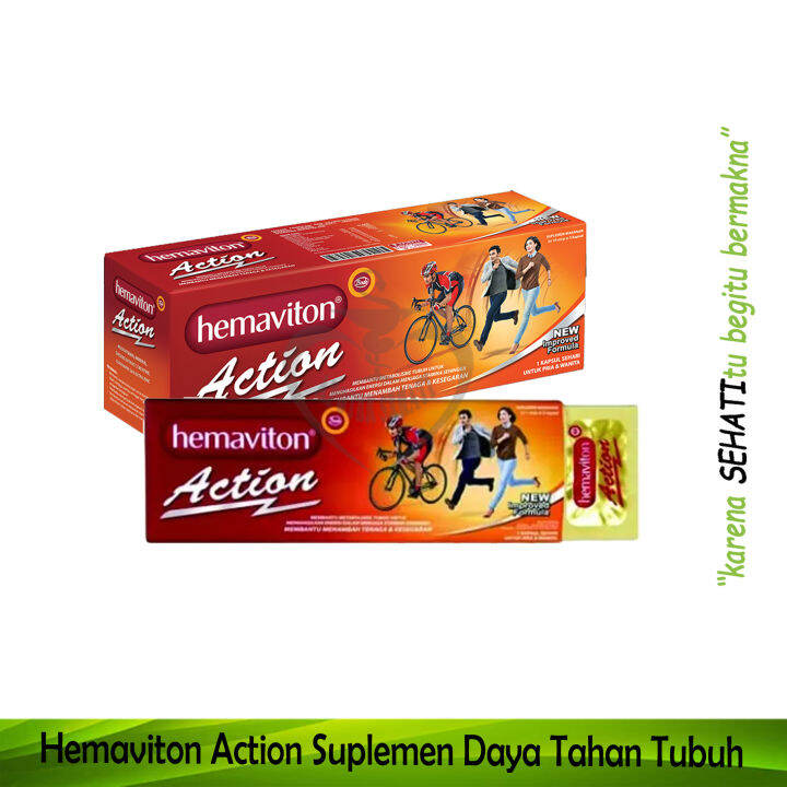 Hemaviton Action Kapsul Suplemen Kesehatan Multivitamin Daya Tahan ...